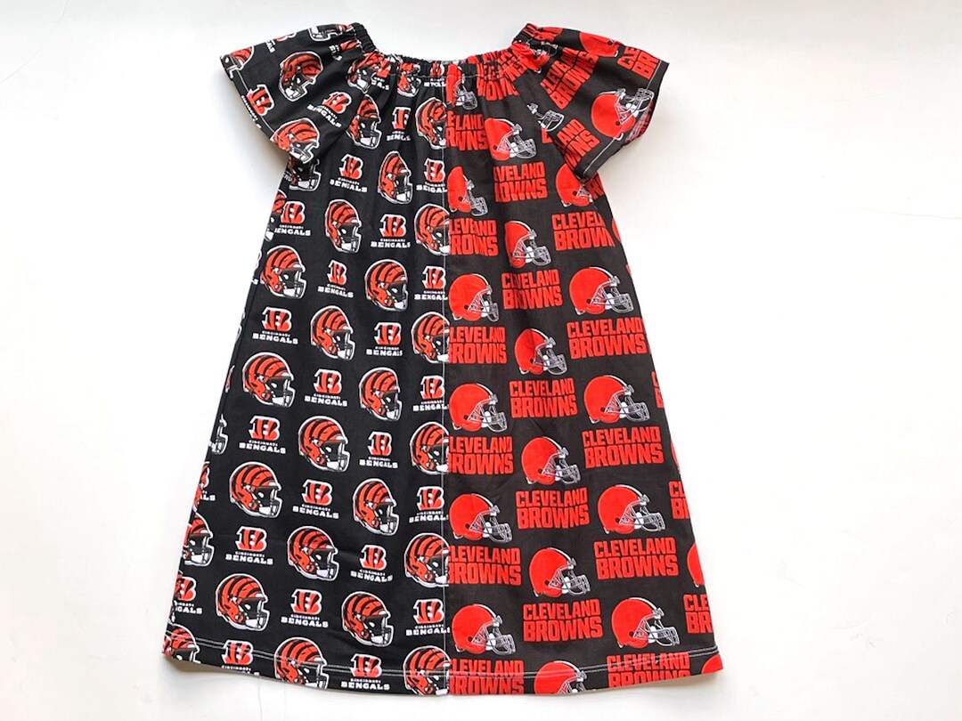 Cleveland Browns / Cincinnati Bengals Dress NFL Dress Girls - Etsy