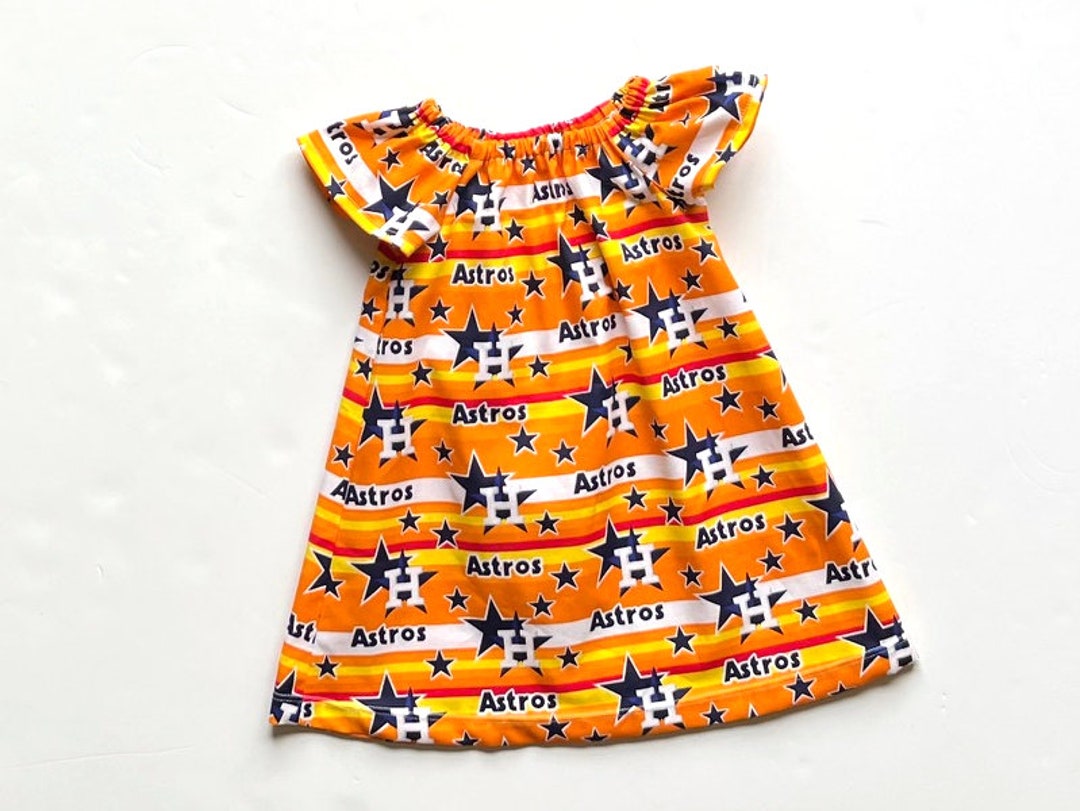 Girl's Houston Astros Dress, MLB Astros Dress, Major League Baseball ...