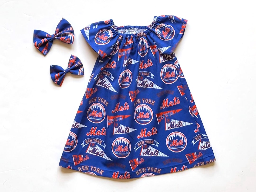 Girl's New York Mets Dress, MLB Mets Dress, Major League Baseball ...