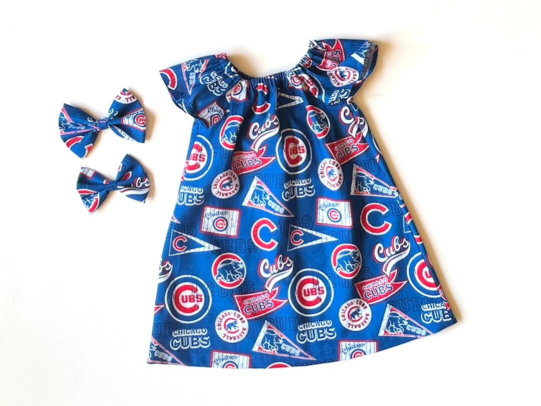 Chicago Cubs Dress, MLB Cubs Dress, Major League Baseball, Girls ...