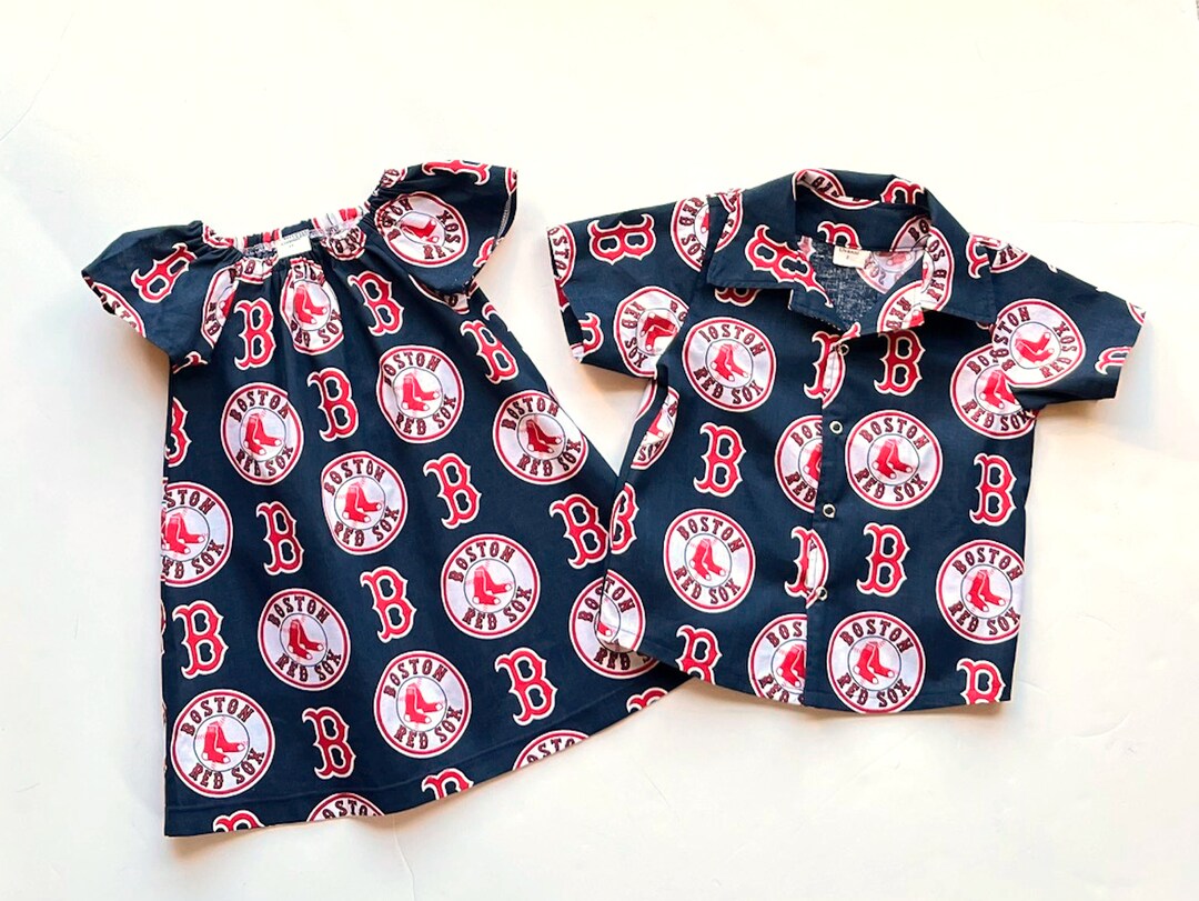 Boston Red Sox Brother and Sister Matching Outfits, Girl's Peasant ...