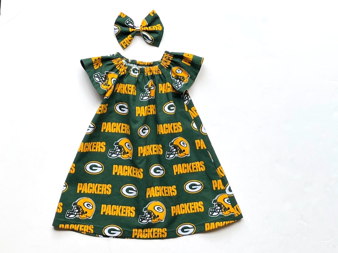 Green Bay Packers Dress, NFL Packers Dress, Football Dress, Toddler ...