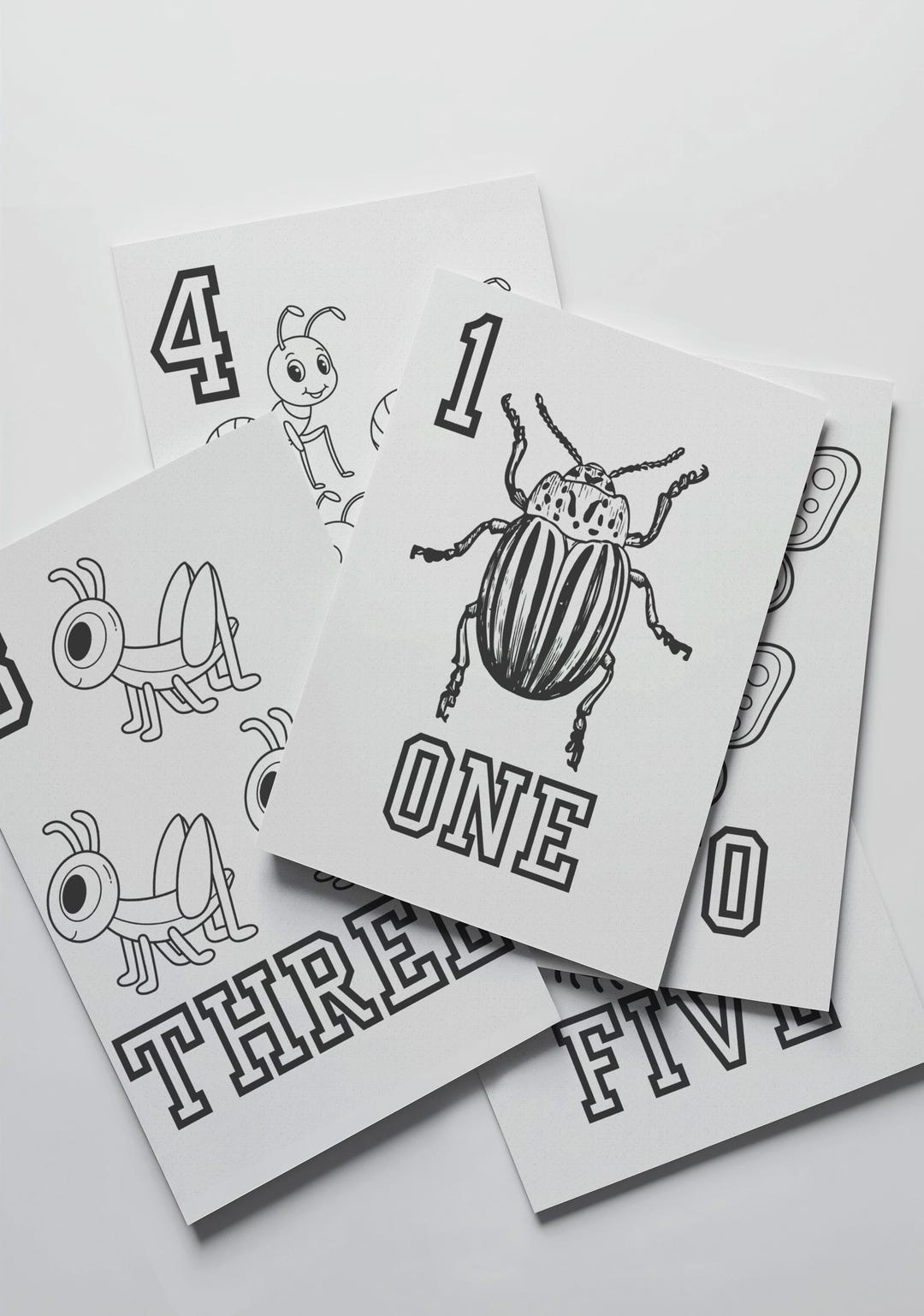 Insects Color by Number Pages 1–10 • Kids Printable Coloring Activity ...