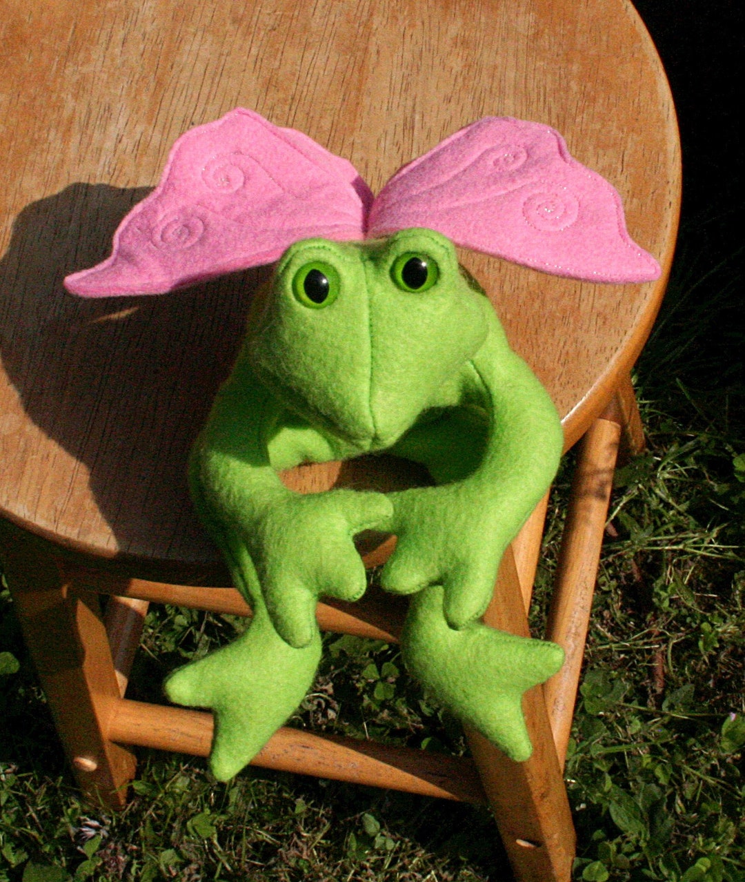 Spring Butterfrog Lavender/herb Scented Green Beanbag Frog Toy With ...