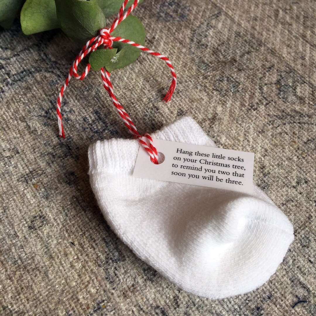 Baby Sock Tree Ornament--gift Pregnant Mom, Expecting Parents, Baby ...