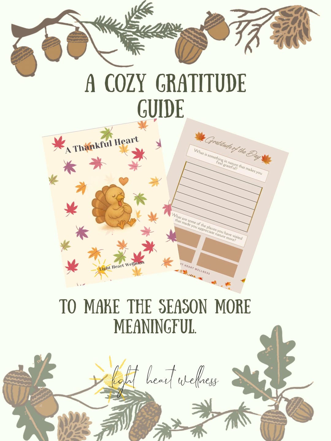 Printable Gratitude Journal | Thanksgiving Reflection | Digital ...