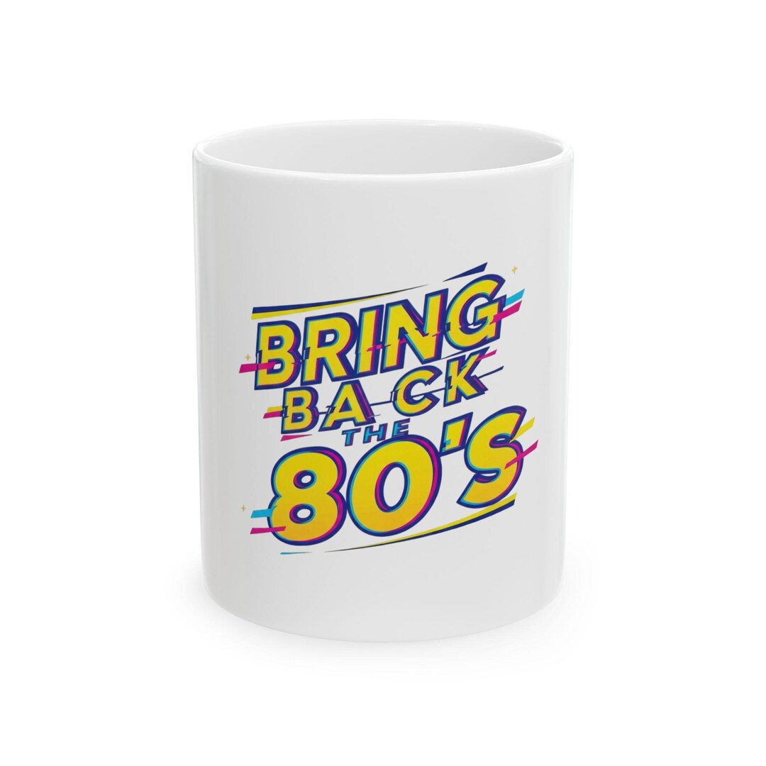 Retro 80s Ceramic Mug | Nostalgic Coffee Cup - Etsy