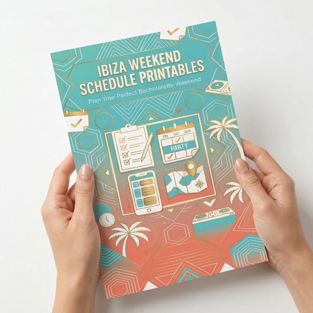 Ibiza Weekend Schedule Printables | Bachelorette Party Planning ...