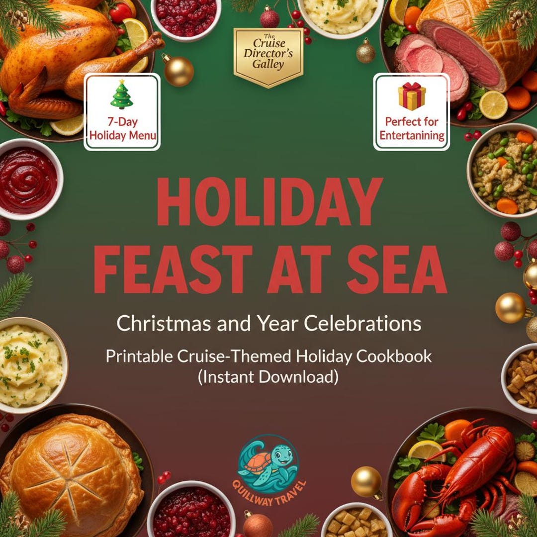 Holiday Meal Plan Printable PDF | Christmas Dinner Recipes & New Year ...