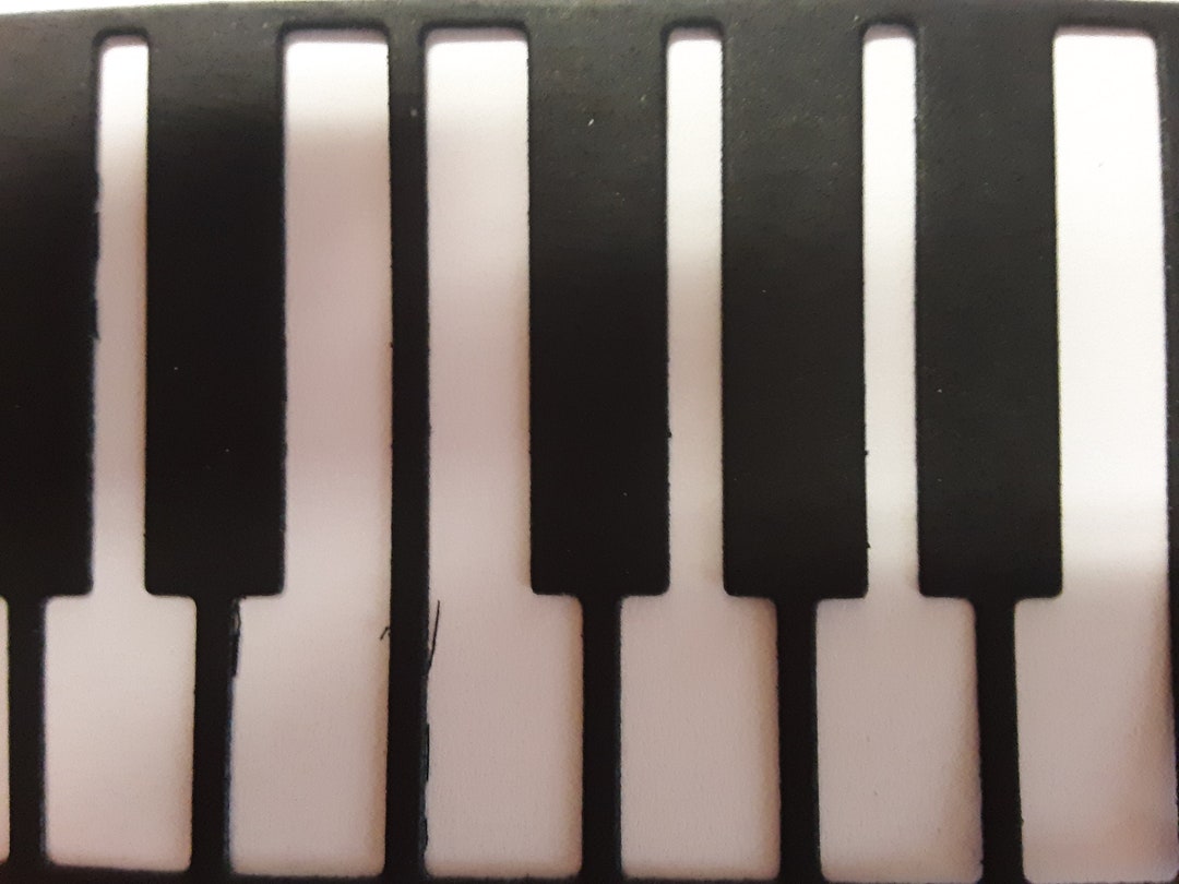 Large Piano Keys Die Cut, Machine Cut Die, Scrapbook Die Cut, DIY ...