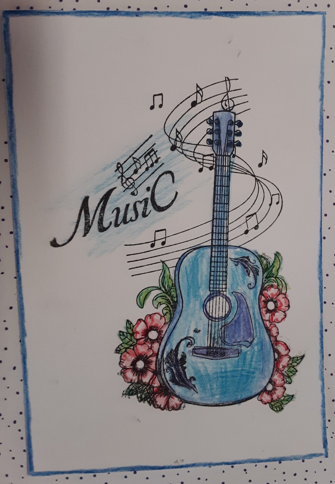 Guitar Music Clear Acrylic Stamps, Craft Stamps, Cardmaking Stamps ...