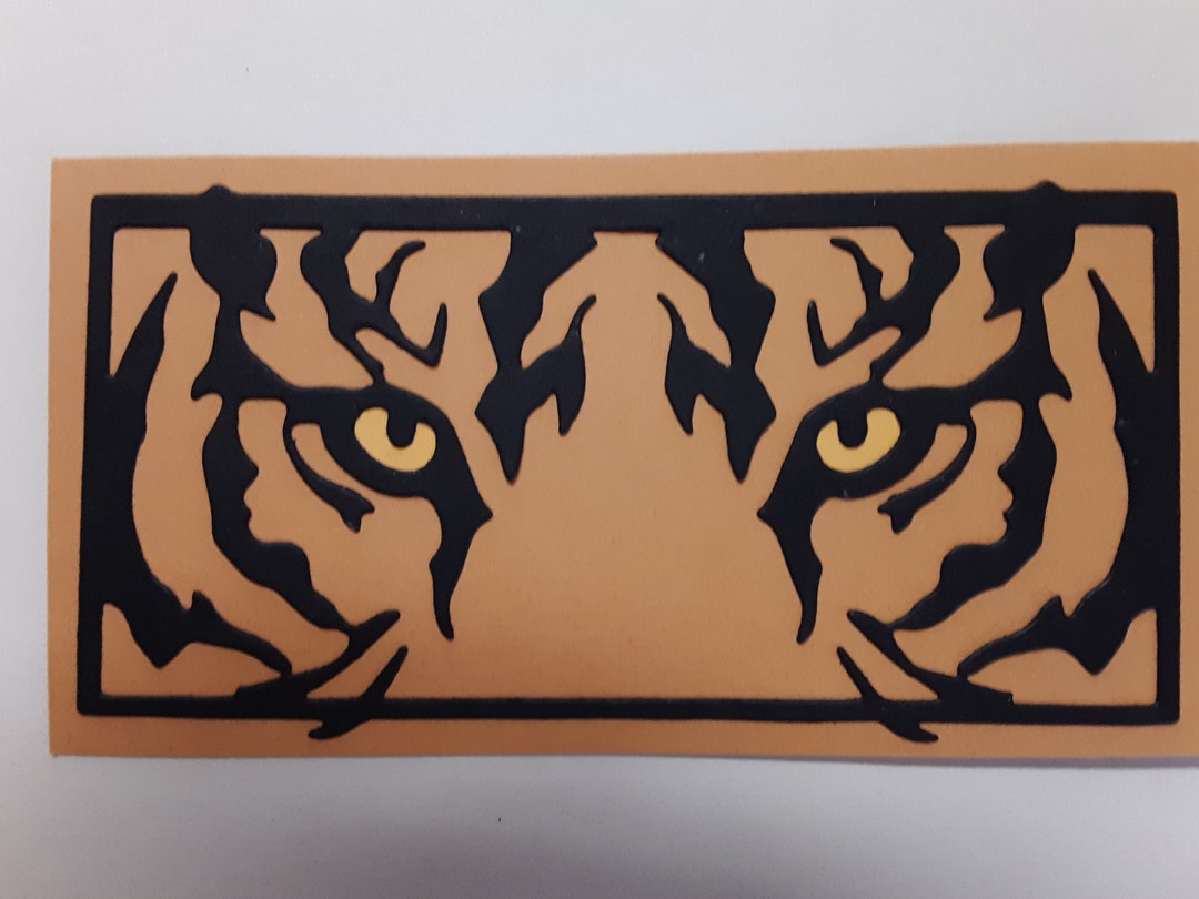 Tiger Face Die Cut, Machine Cut Die, Scrapbook Die Cut, DIY Cardmaking ...
