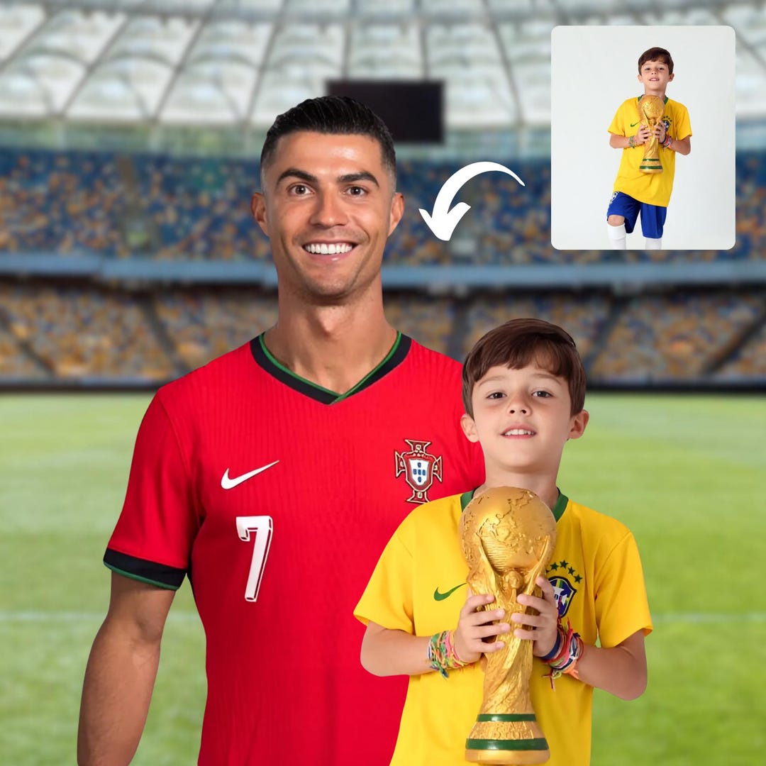 Personalized Cristiano Ronaldo Cr7 Soccer Portrait With Ronaldo ...