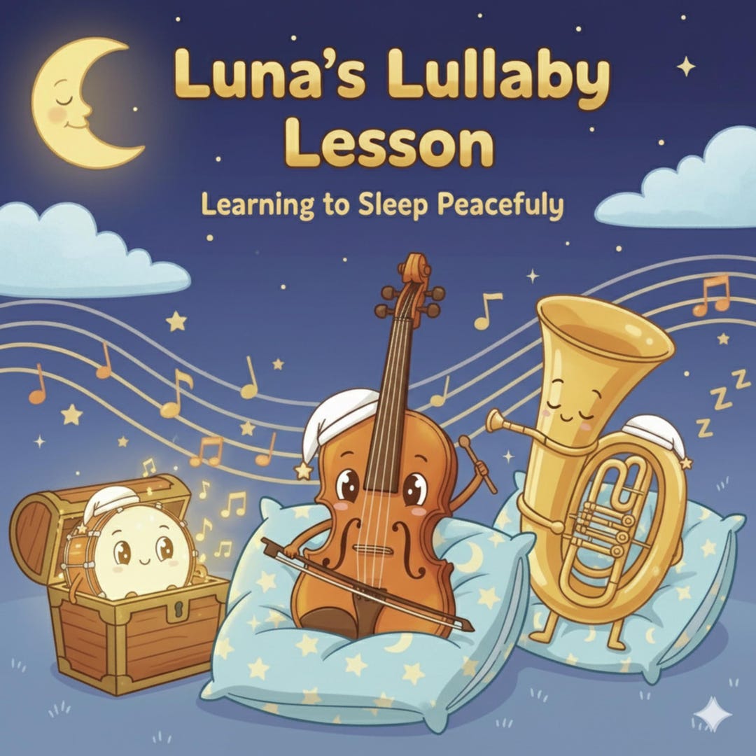 Luna's Lullaby Lesson: Musical Story Book for Toddlers & Kids – Gentle ...