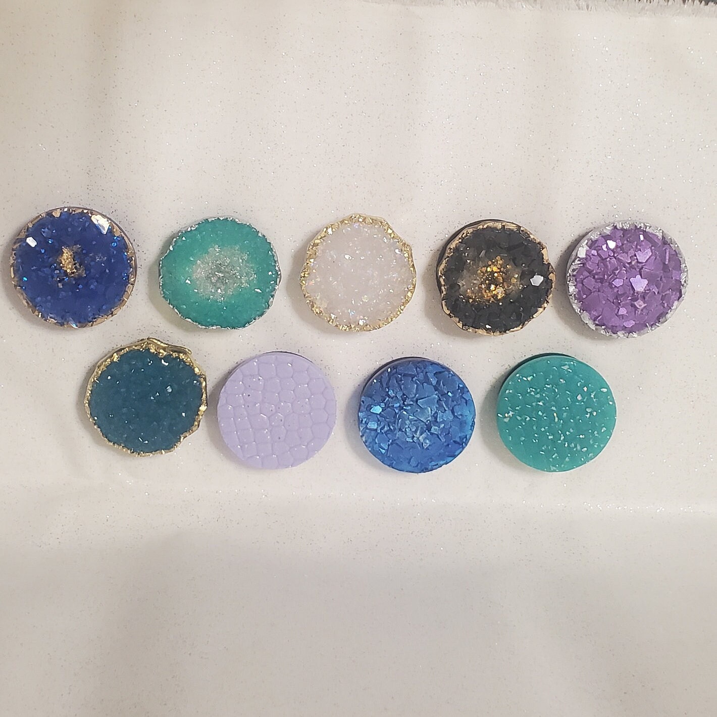 Resin Geode Phone Grips Choose Color - Etsy