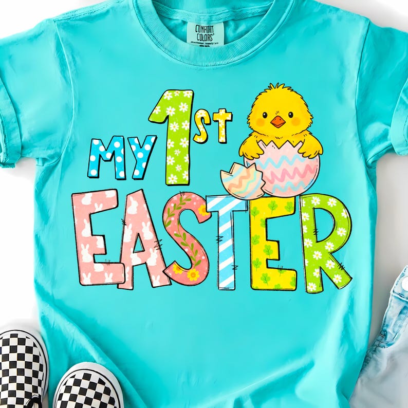 My First Easter PNG | Happy 1st Easter PNG | Cute Bunny Baby PNG ...