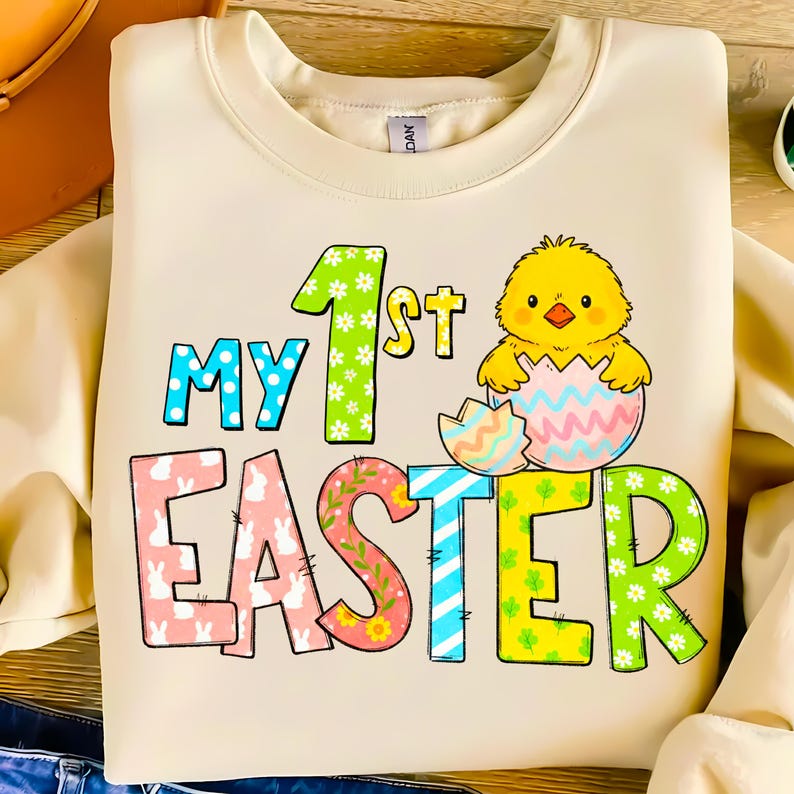 My First Easter PNG | Happy 1st Easter PNG | Cute Bunny Baby PNG ...