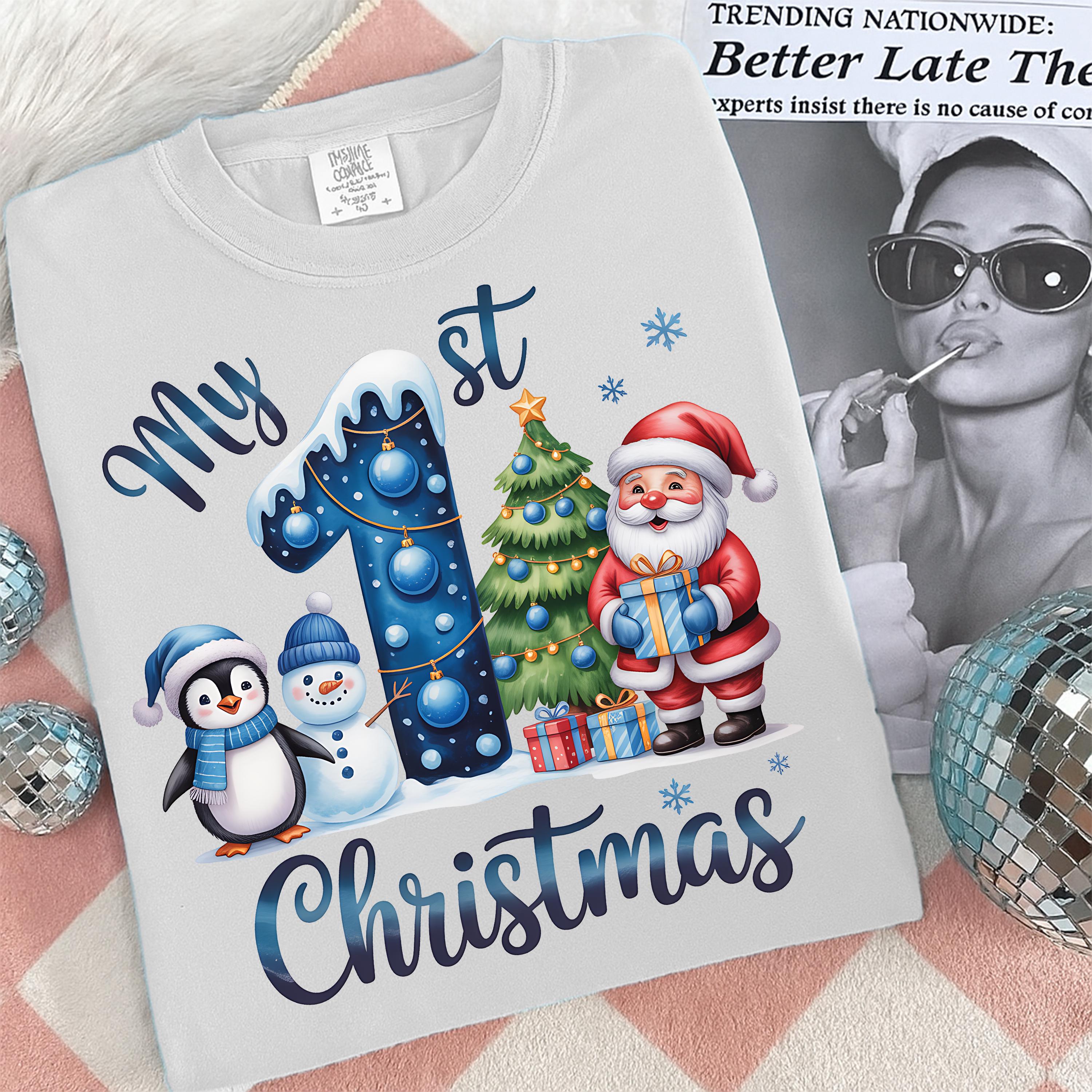 My First Christmas PNG Bundle | Baby’s 1st Xmas Clipart | Holiday ...