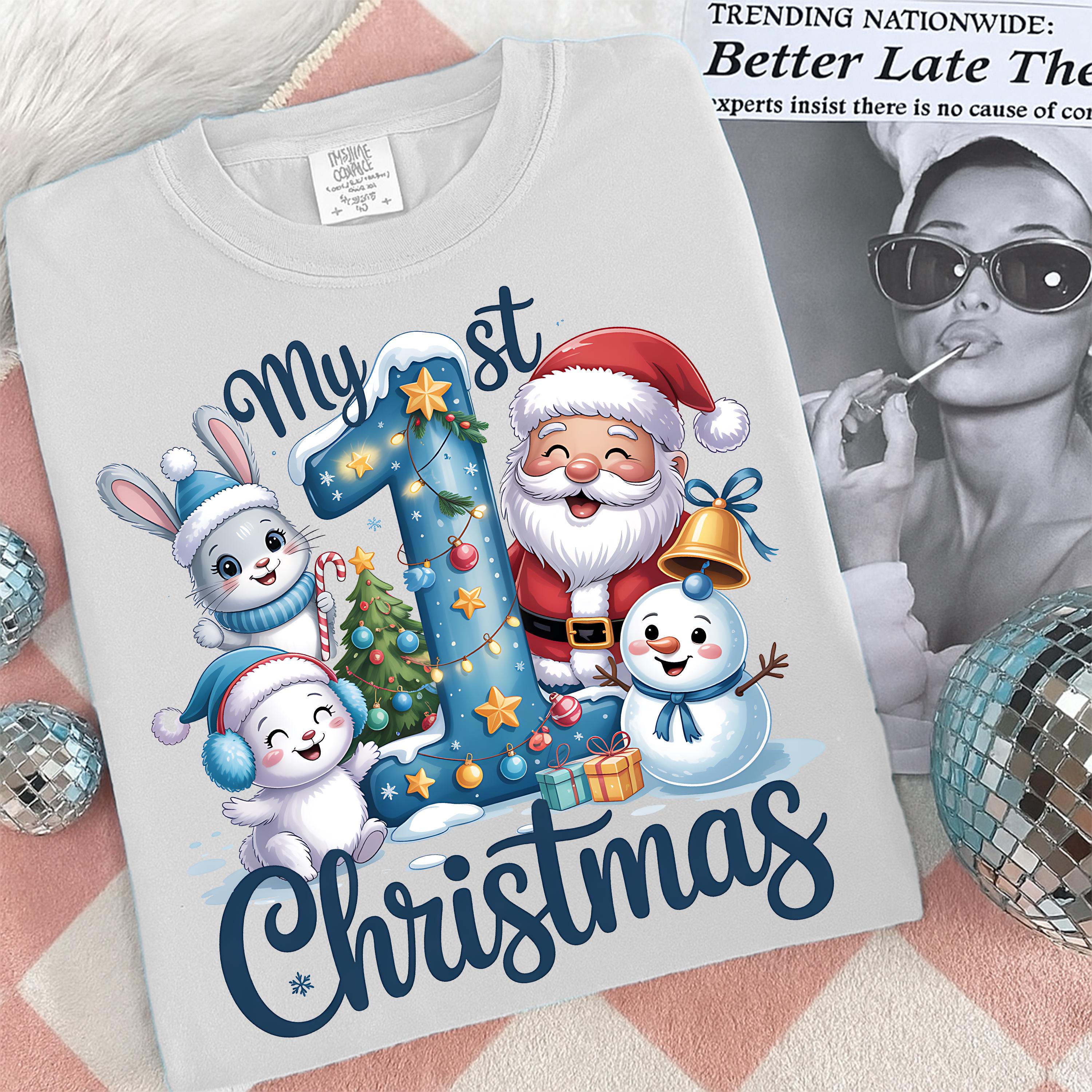 My First Christmas PNG Bundle | Baby’s 1st Xmas Clipart | Holiday ...