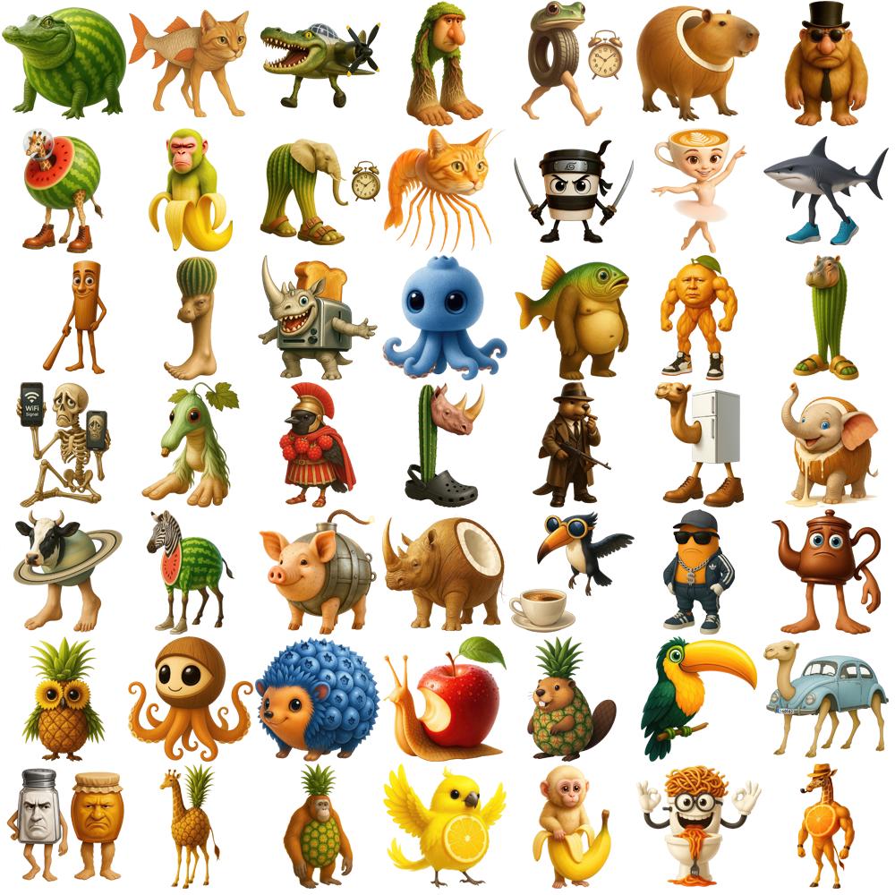 Italian Brainrot PNG Bundle | Funny Meme Characters | Tralalero Tralala ...