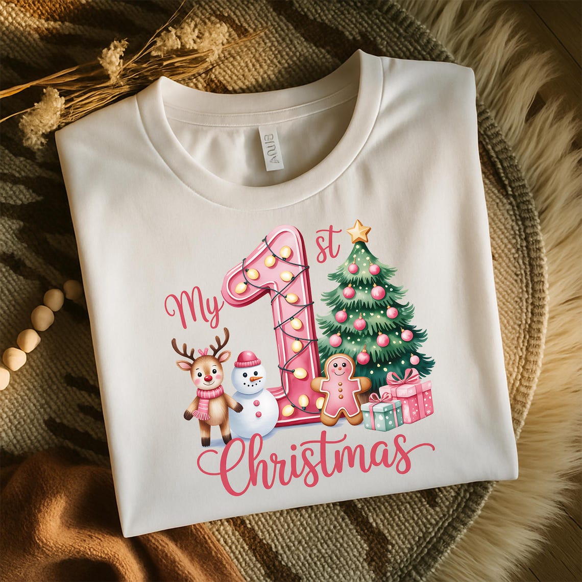 My First Christmas PNG Bundle | Baby’s 1st Xmas Clipart | Holiday ...