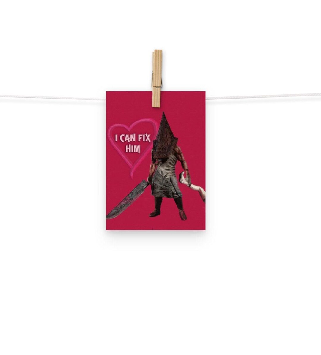 I Can Fix Him Silent Hill Pyramid Head 5x7 Art Print - Etsy