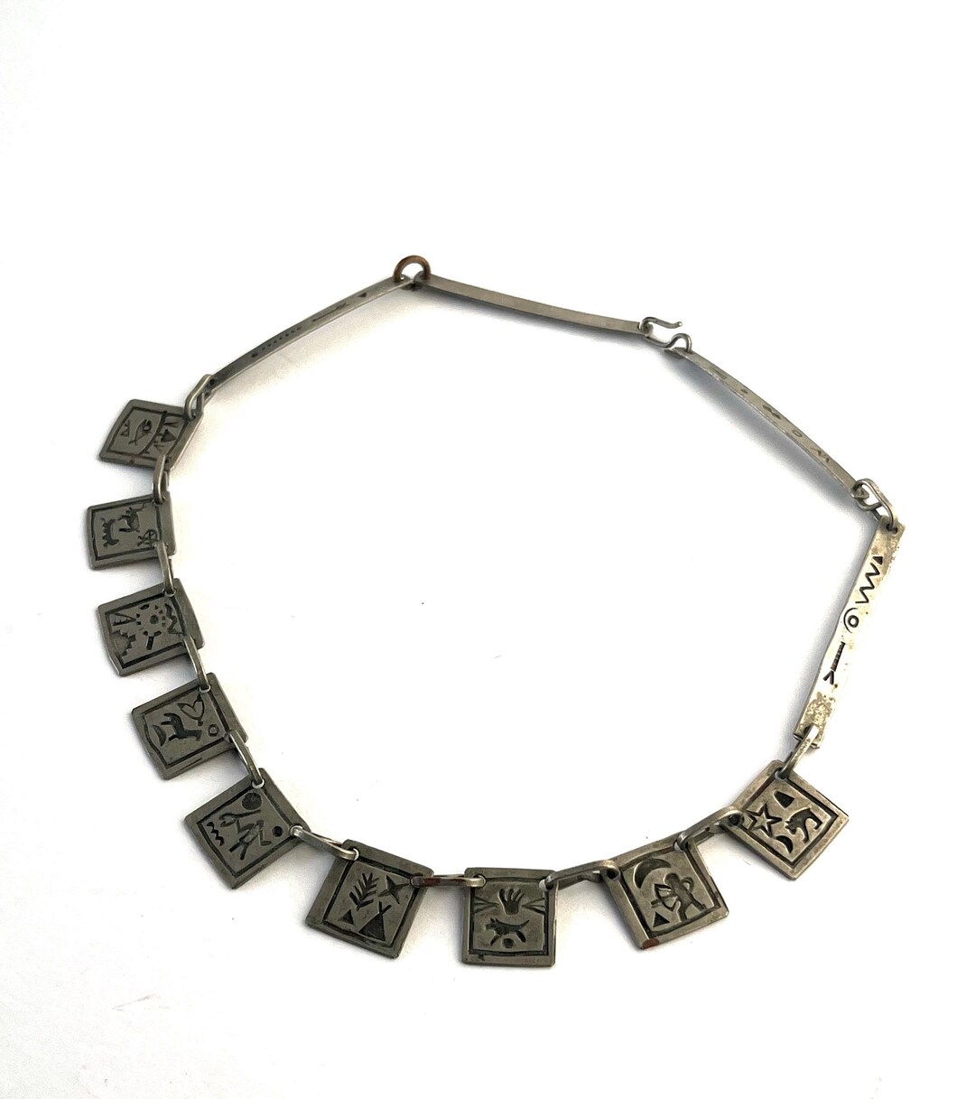 Cave Drawings Vintage Choker, Heiroglyphs Choker, Vintage Petwer Panel ...