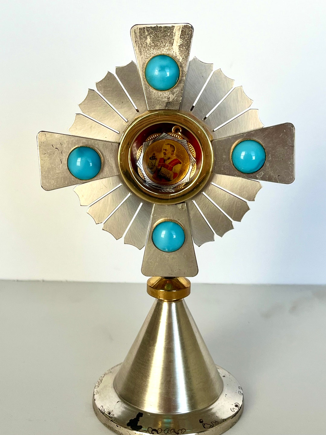 VINCENZO SERPONE Vintage Cross Decor, Spirtual Decor, Silver Cross ...