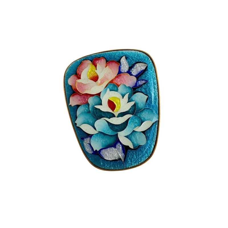Japanese Cloisonne Brooches - Etsy