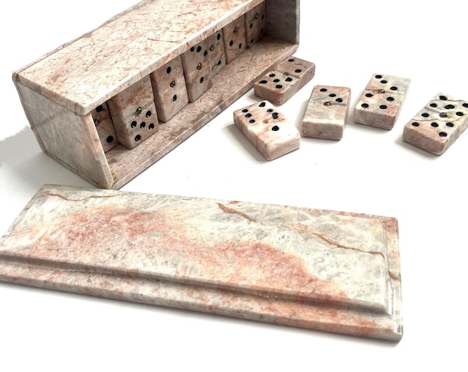 Double 6 White Dominoes Black Dots Domino Set - Etsy