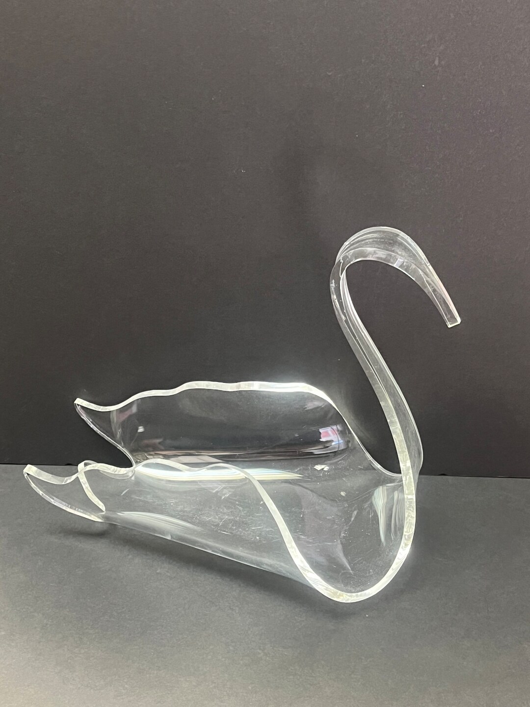 Vintage Acrylic Swan, Swan Home Decor, Bathroom Decor, Towel Holder ...
