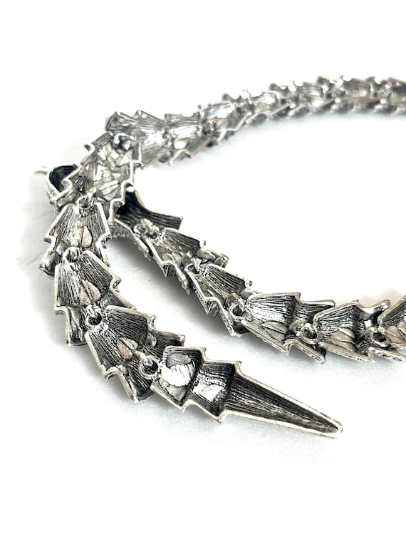 RARE Snake Necklace, Silver Serpentine Segmented Silv… - Gem