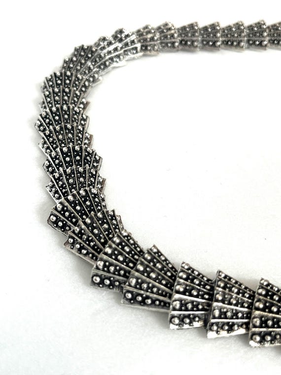 RARE Snake Necklace, Silver Serpentine Segmented Silv… - Gem