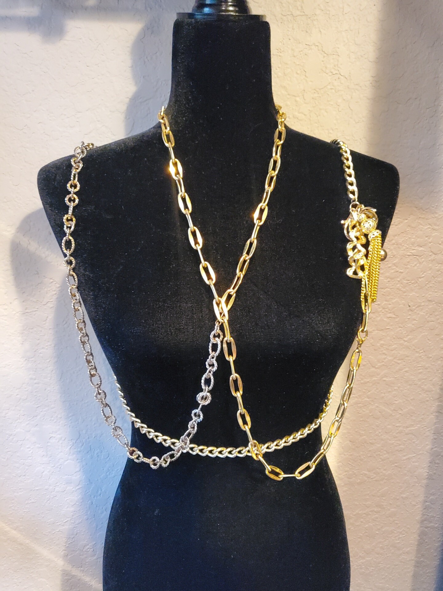 Vintage Body Chains Gold Tone Body Chains Redesigned Body - Etsy