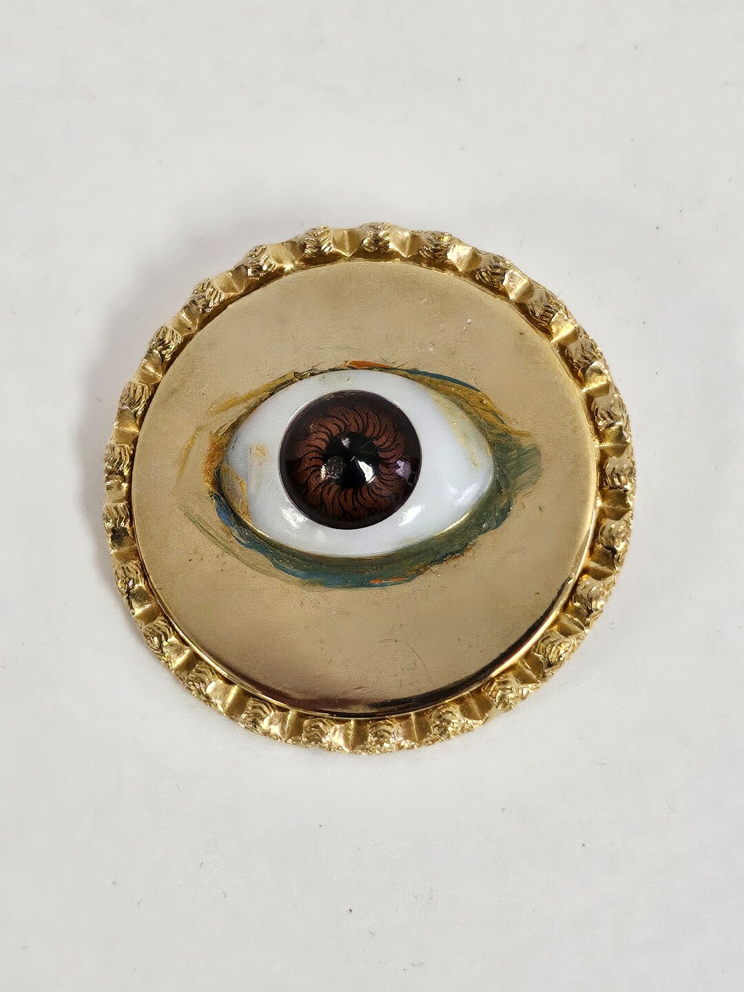 Evil Eye Borwn, Evil Eye Protection Brooch, Custom Design, Designs by ...