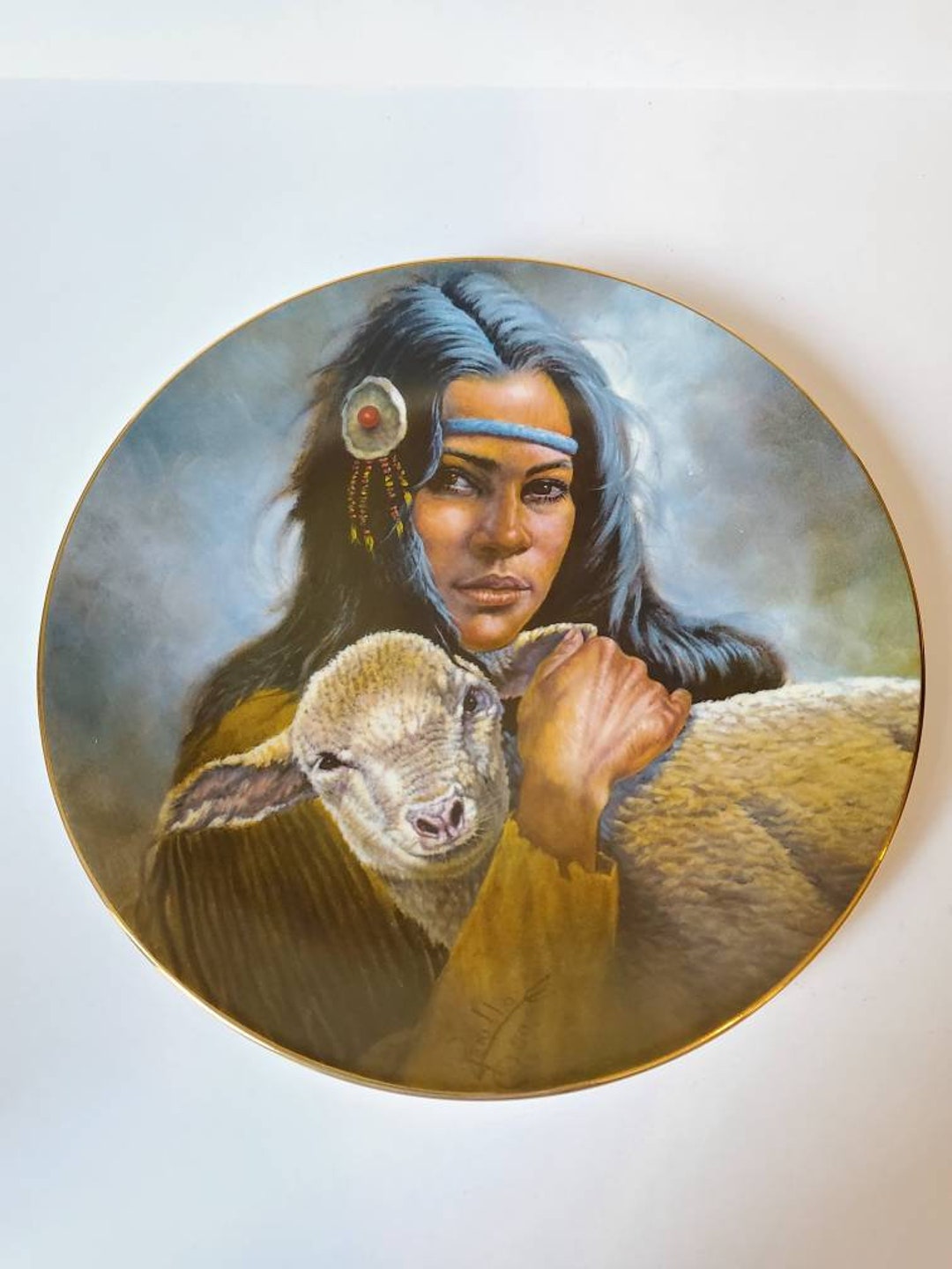 Gregory Perillo Plate "tekakwitha" 7244/7500 Signed - Etsy