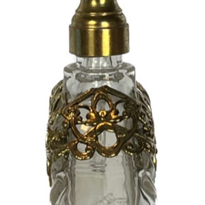 Hollywood Regency Perfume Bottle, Ornate Glass Perfume Bottle ...