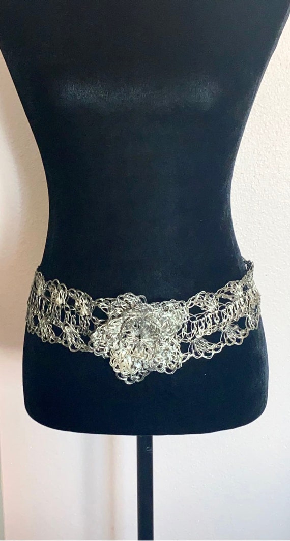 Vintage Wire Mesh Purse, Chainmail - Gem