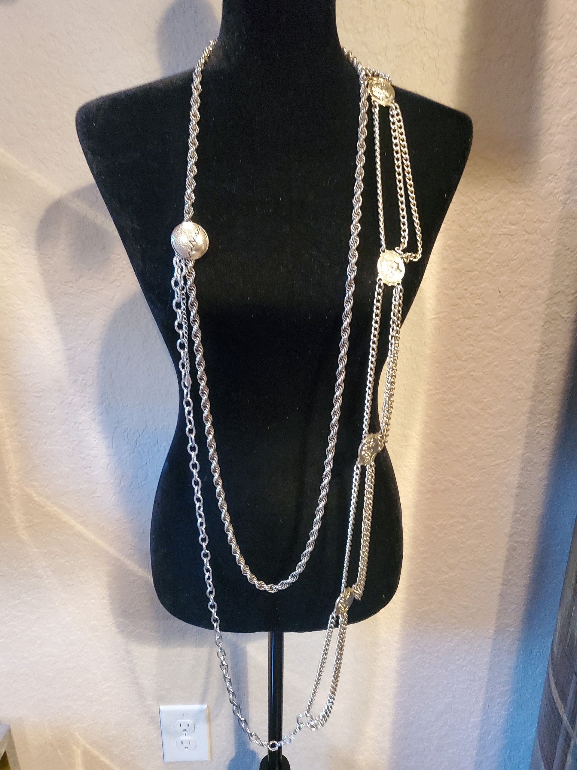 Body Chain, Silver Tone Body Chain, Redesigned Body Chains, Vintage ...