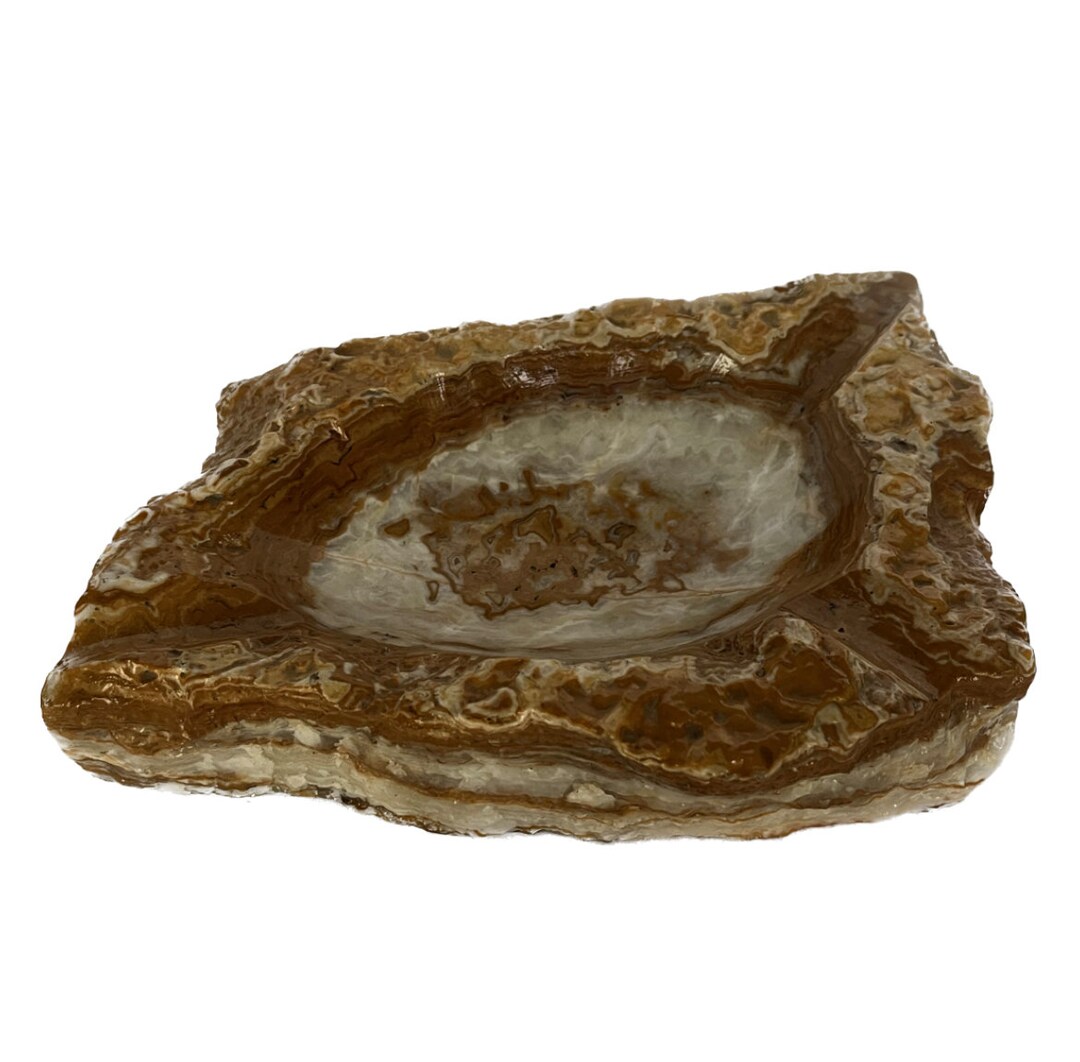 Agate Ashtray, Stone Ashtray, Vintage Ashtray, Stone Decor, Vintage ...