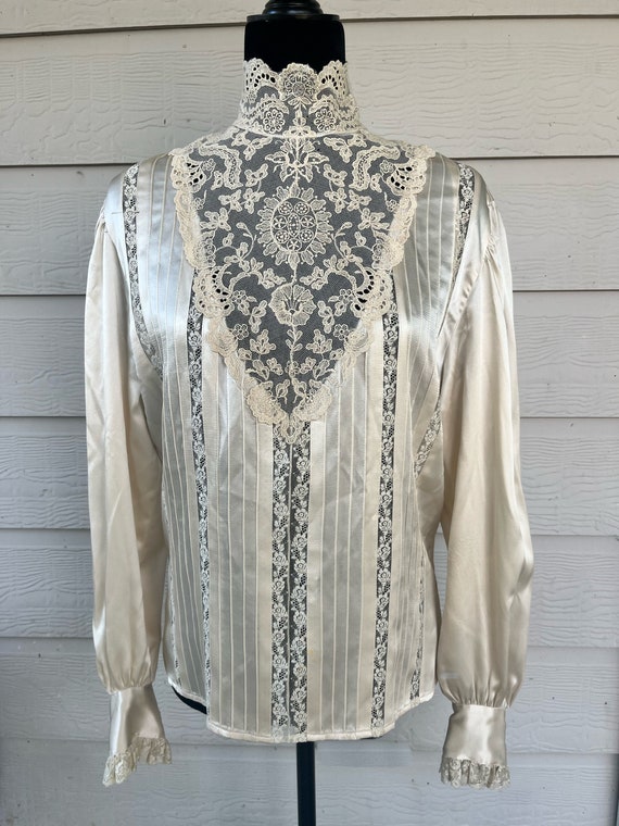 Vintage cream silk long - Gem