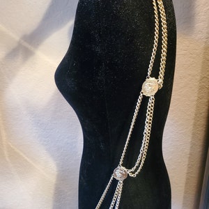 Body Chain, Silver Tone Body Chain, Redesigned Body Chains, Vintage ...