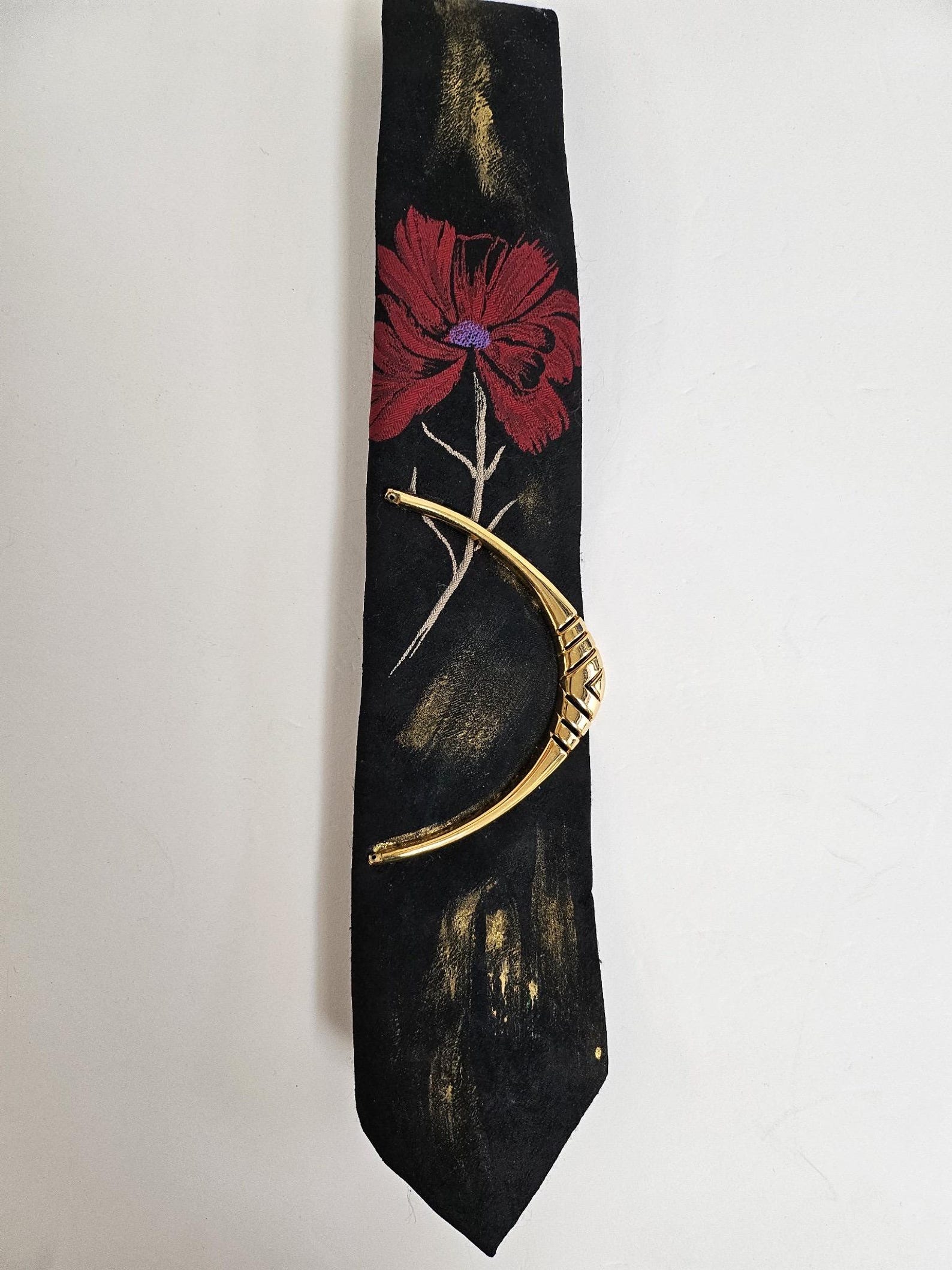 Redesigned Wembley Tie, Hand Painted Tie, Designed by Amanda Alarcon ...