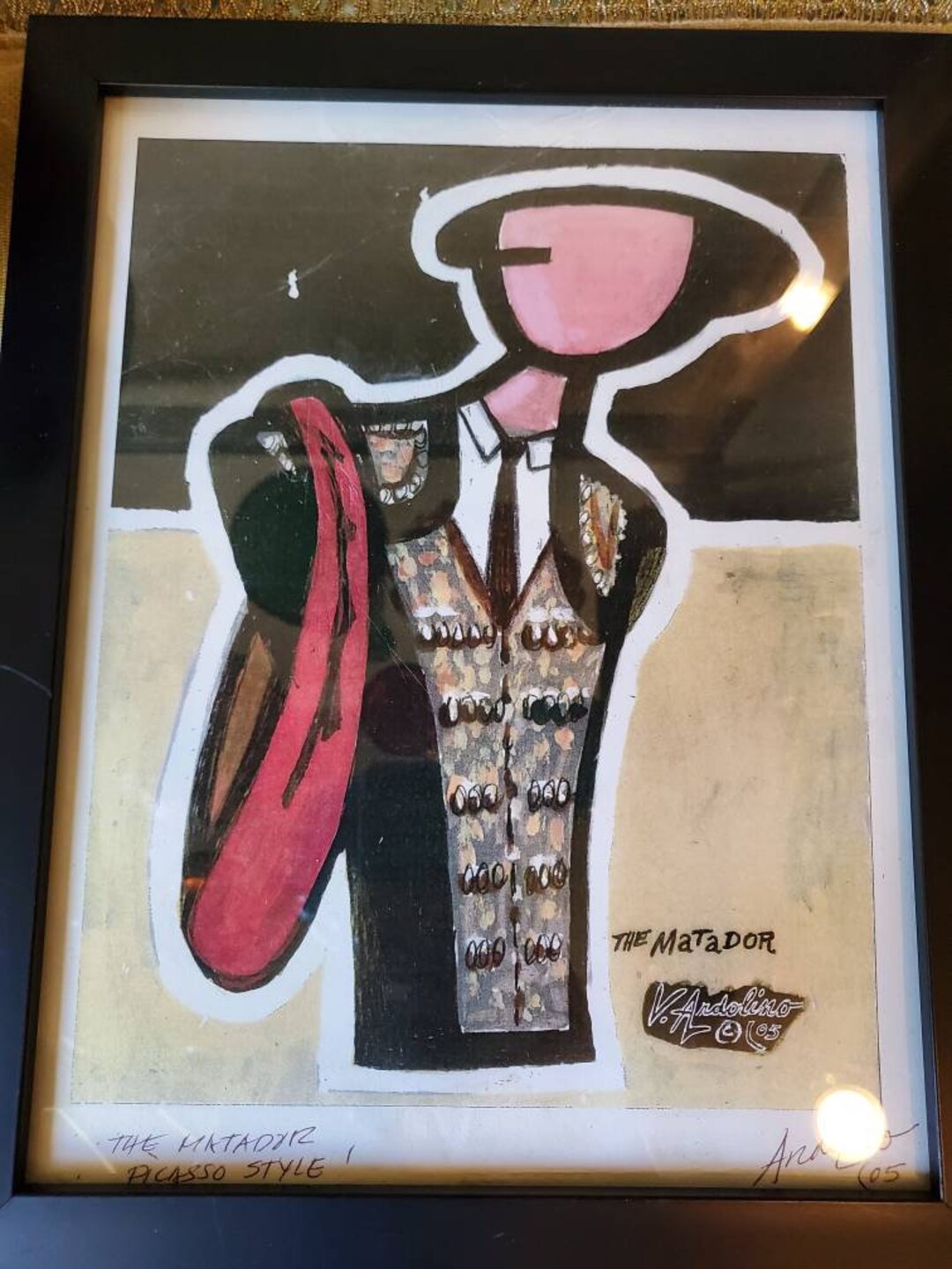 THE MATADOR Print, Abstract Matador Print, Picasso Inspired Print,dated ...