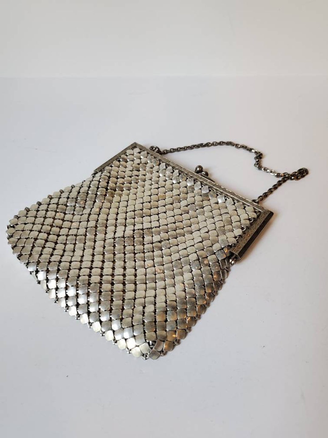 Silver Mesh Art Deco Purse, Chain Mail Purse, Collectors Purse, 1920s ...