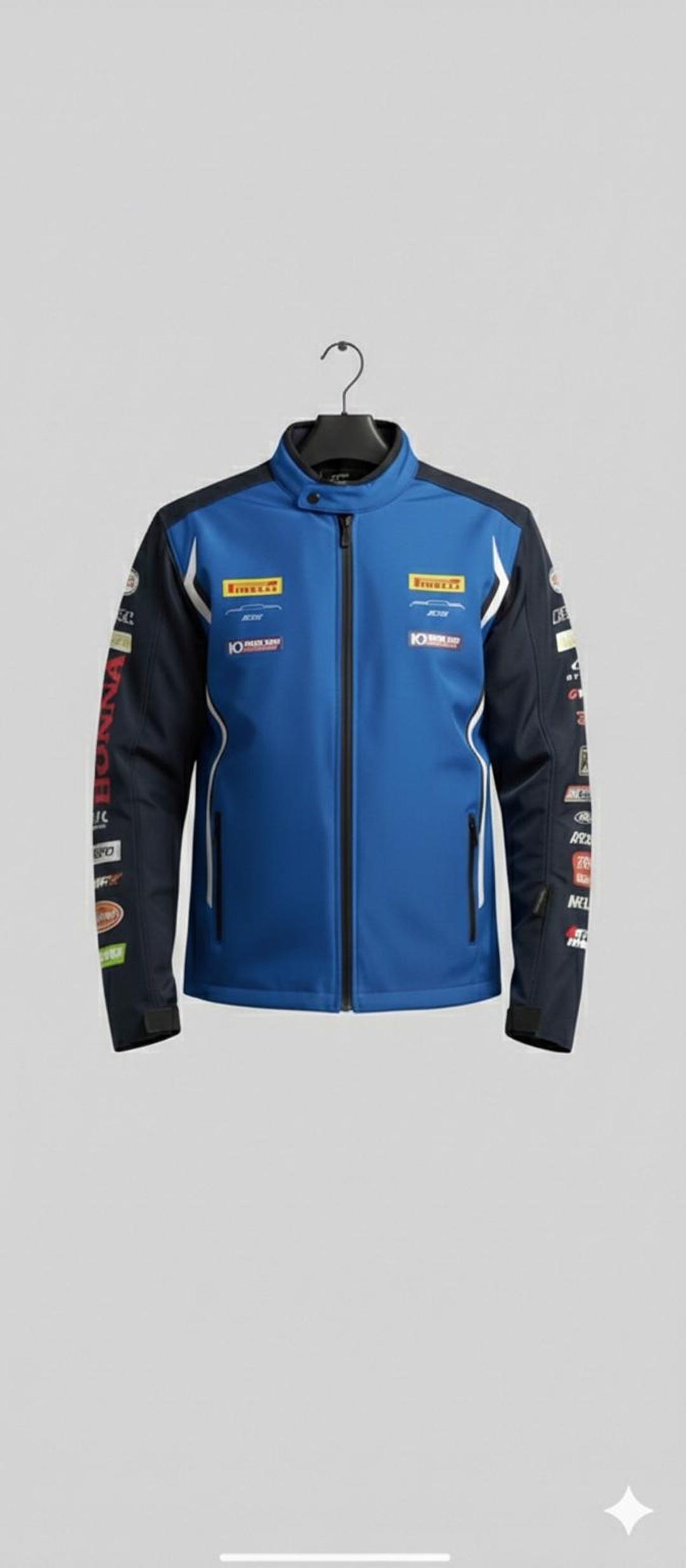 Blue Motorcycle Racing Jacket | Custom Team Jacket With Logo ...