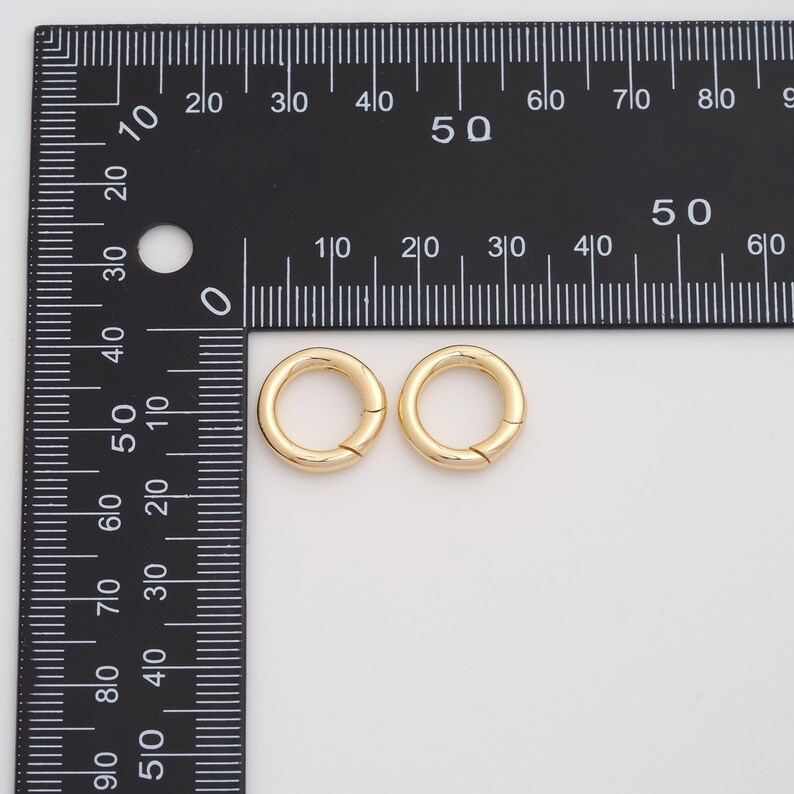 1/5/10 Pcs Gold Push Door Clasp,18k Gold Filled Spring Clasp Fo DIY ...