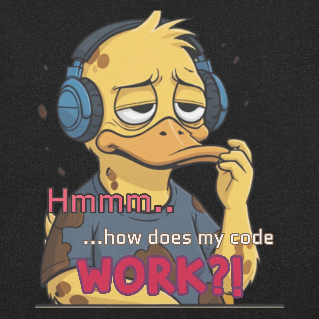 Funny Programmer Shirt, Rubber Duck Debugging T-shirt, Software ...