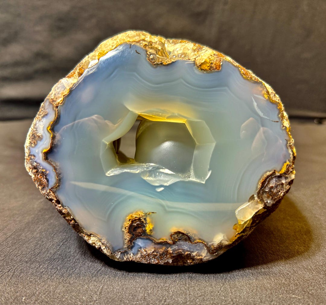 Extremely RARE!!! Blue Chalcedony Limb Cast Crystal-- Montana Sourced ...