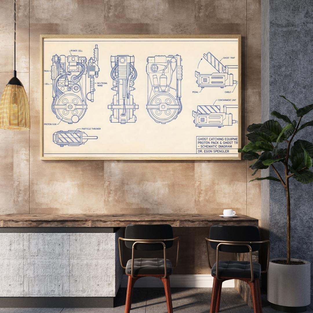 Ghostbusters Ghost Trap Blueprint, Movie Prop Art (digital Download) - Etsy